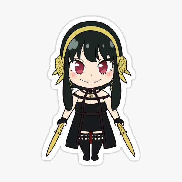 Pegatina «ESPÍA Yor Chibi» de ChibiCheems | Redbubble