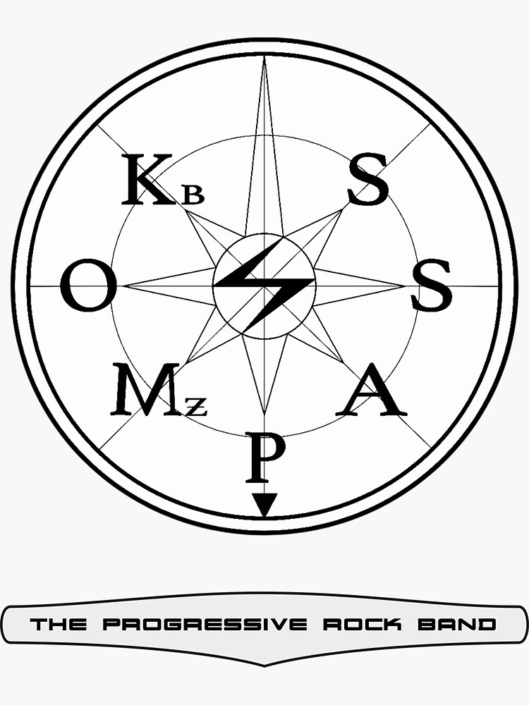 "Kompass Rocks (Black on White Logo)" Sticker for Sale by KompassRocks ...