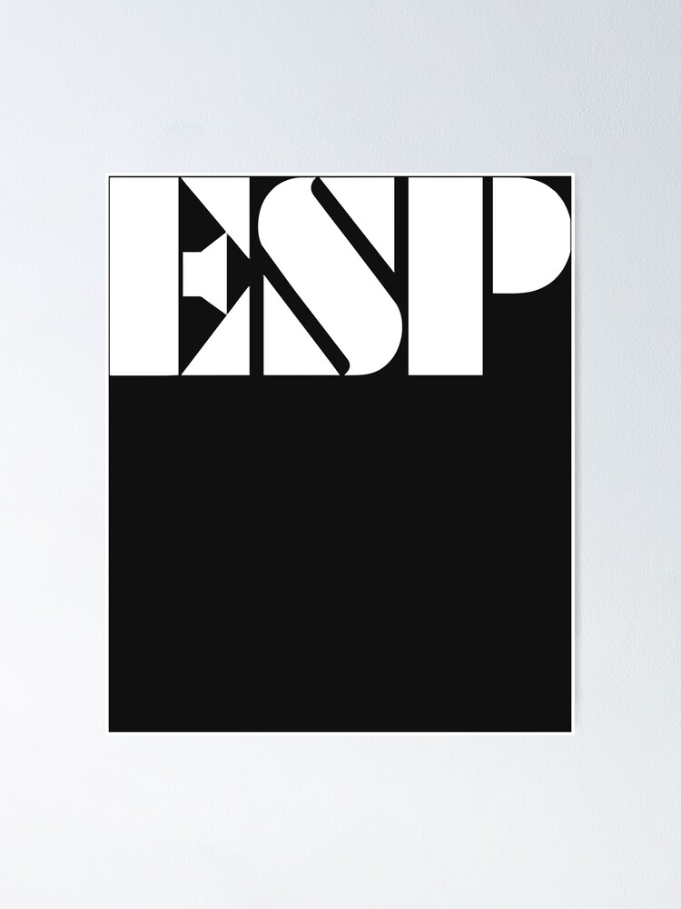 Póster «Mercancía del logotipo de guitarras esp más vendidas» de ...