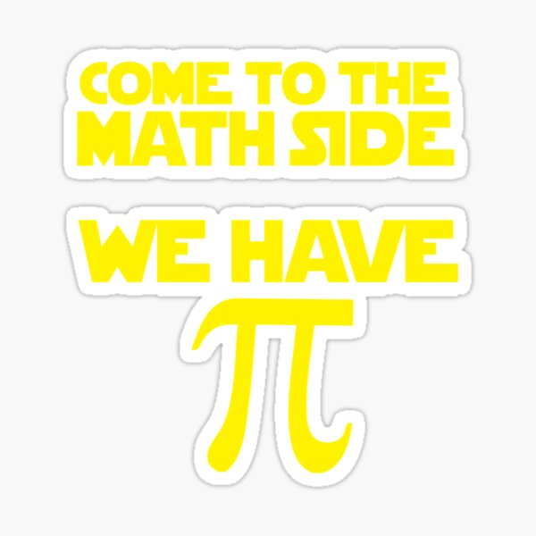 "Math side pi" Sticker for Sale by jenniferruiznm | Redbubble