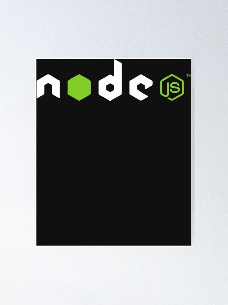 Póster «Mercancía de nodo js más vendida» de heidialanalbor | Redbubble