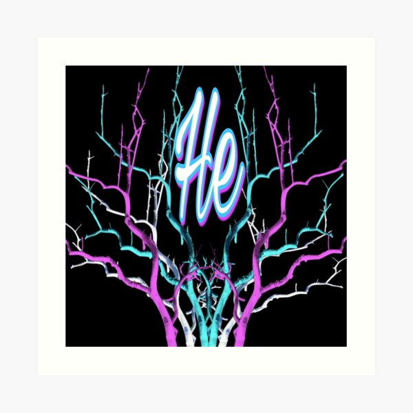 "Trans tree male pronouns " Art Print for Sale by PRONOUNS-R-US | Redbubble