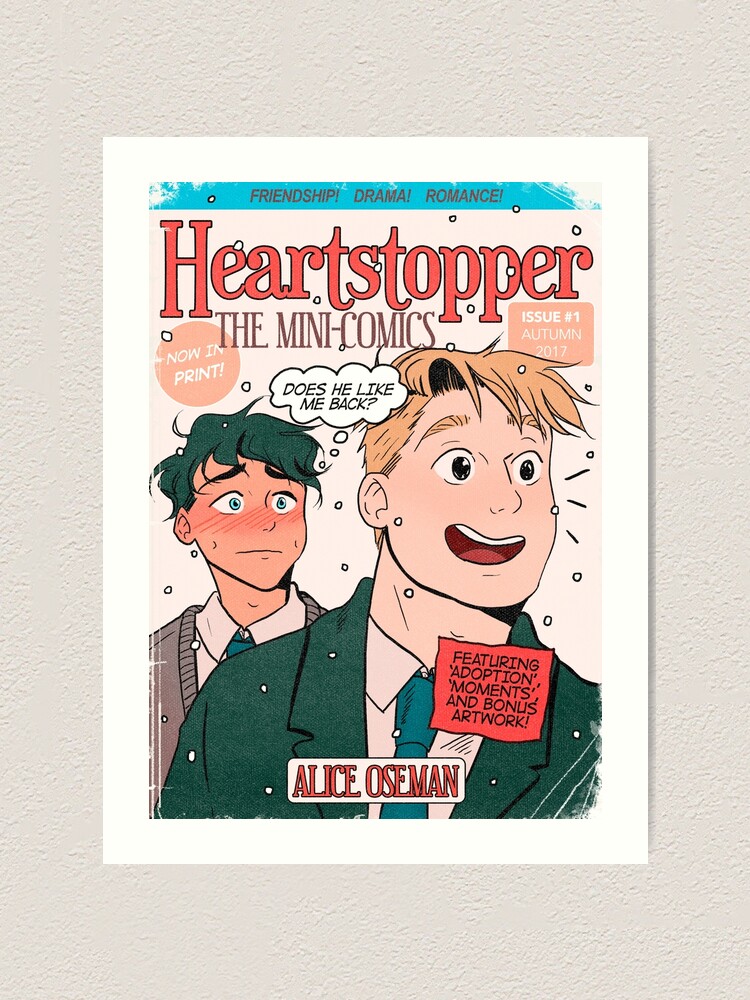 "Heartstopper Comics Cover Art by Alcie Oseman" Art Print for Sale by ...