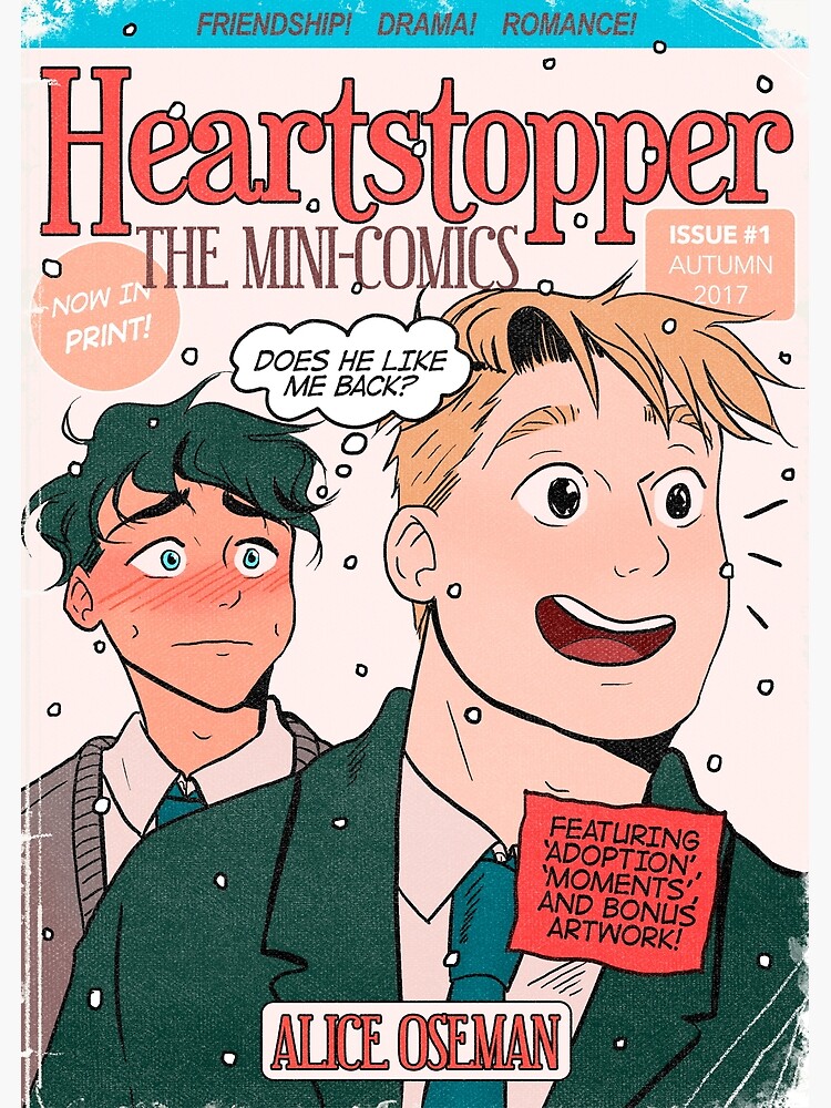 "Heartstopper Comics Cover Art by Alcie Oseman" Poster for Sale by ...