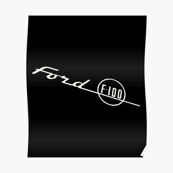 "Vintage Ford F100 Logo" Poster for Sale by TinCaz | Redbubble
