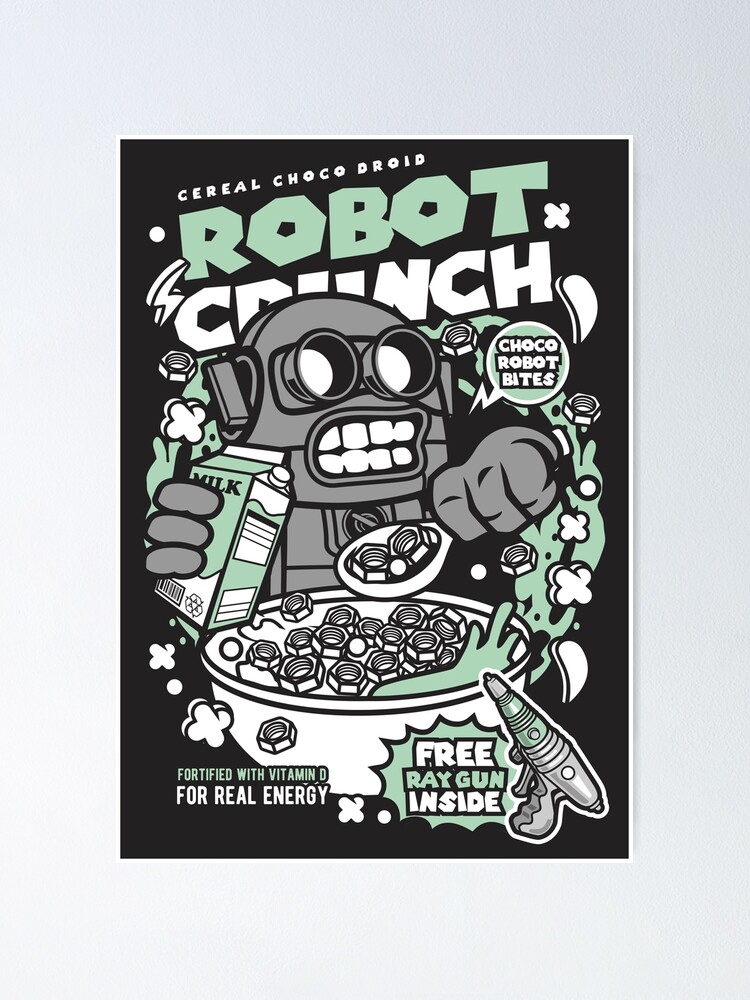 "Robot Crunch " Poster for Sale by Urban13 | Redbubble