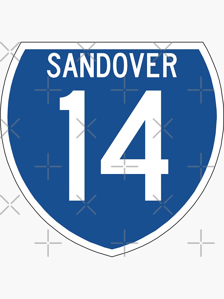 "Sandover Highway" Sticker by BaronPhil | Redbubble