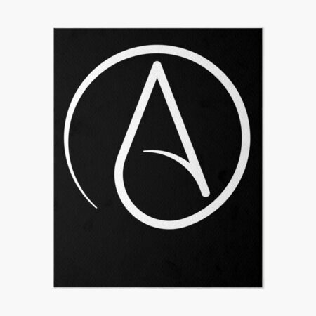 Lámina rígida «Símbolo de ateísmo minimalista simple y ateo» de ...