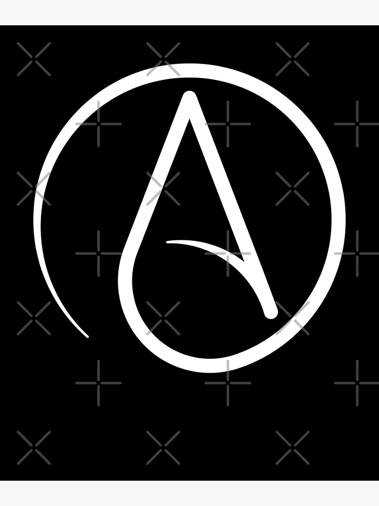 Lámina fotográfica «Símbolo de ateísmo minimalista simple y ateo» de ...