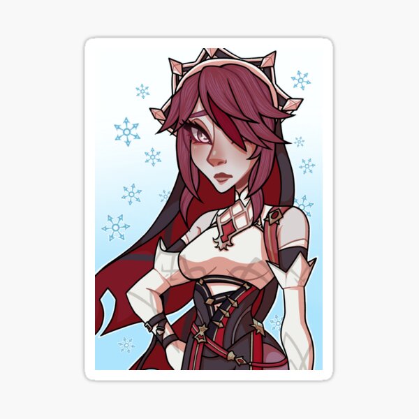 "Genshin Impact - Rosaria" Sticker by galaxiiacharlie | Redbubble