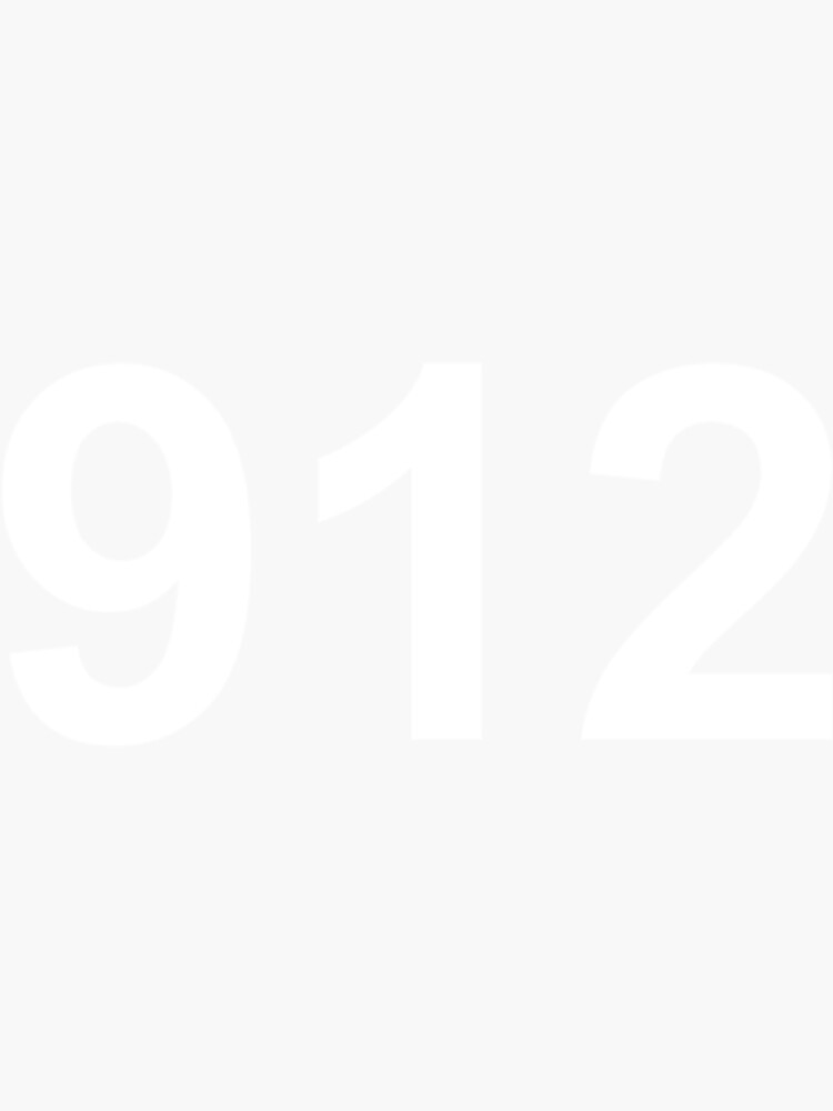 "Southeast Georgia Area Code 912 Number " Sticker by aMarcotterie ...