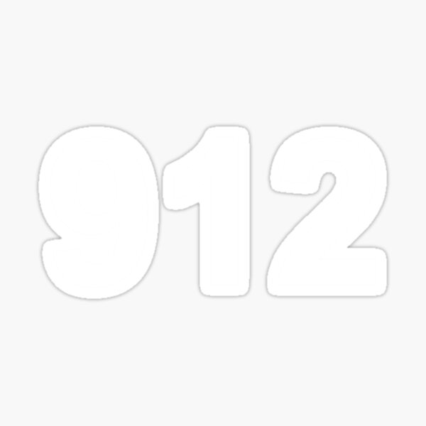 "Southeast Georgia Area Code 912 Number " Sticker by aMarcotterie ...