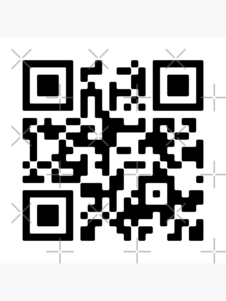 "Rick Astley - Never Gonna Give You Up QR CODE" Poster by 2rising ...