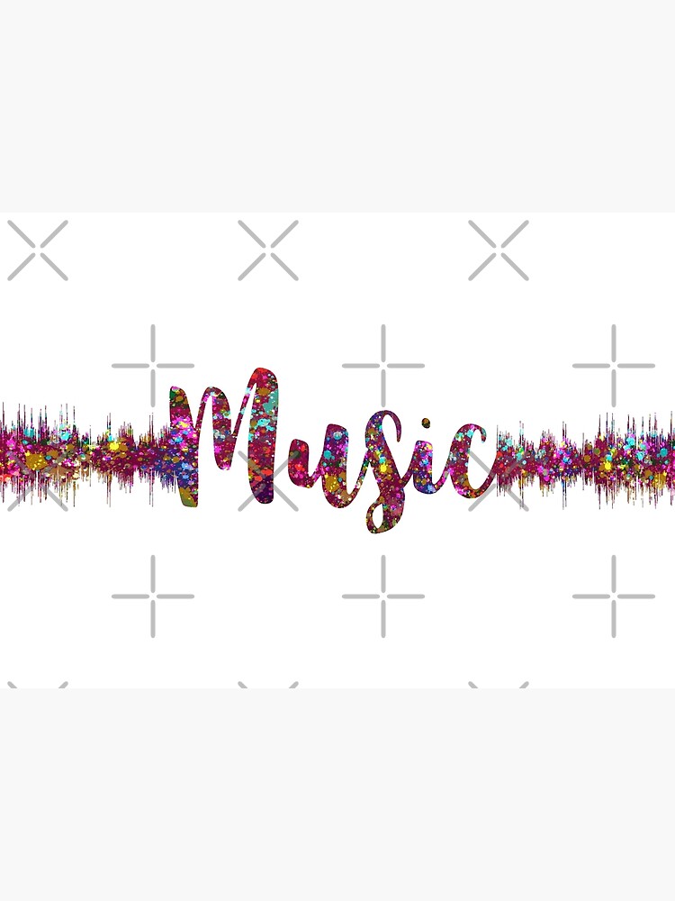 "Music Soundwave With Paint Splatter Texture" Poster for Sale by ...