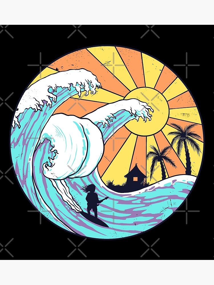 "ROCK N' ROLL WAVE" Poster for Sale by ALFBOCREATIVE | Redbubble