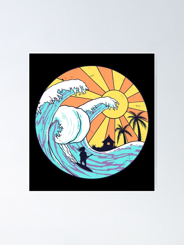 "ROCK N' ROLL WAVE" Poster for Sale by ALFBOCREATIVE | Redbubble
