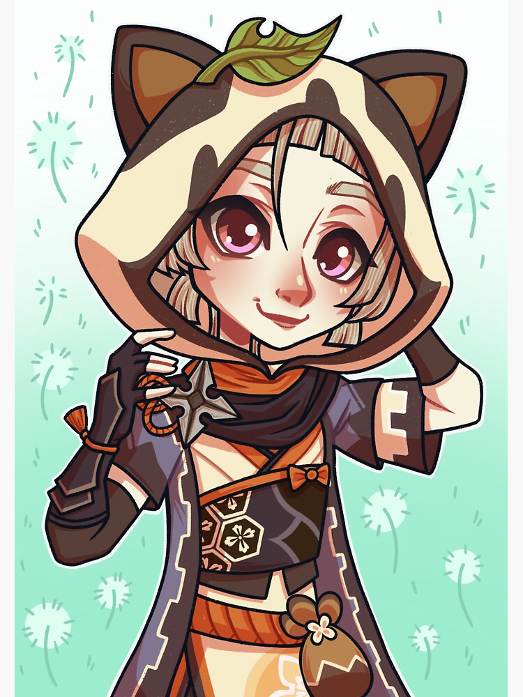 "Genshin Impact - Sayu" Sticker by galaxiiacharlie | Redbubble