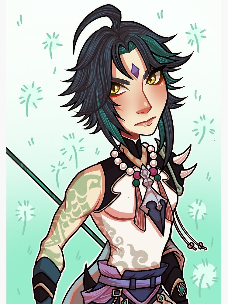"Genshin Impact - Xiao" Poster for Sale by galaxiiacharlie | Redbubble