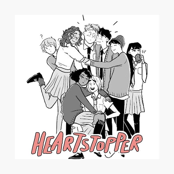 "Heartstopper Logo and Characters" Photographic Print for Sale by ...