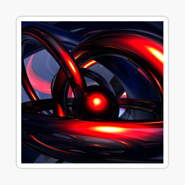 "Red Rings" Sticker by perkinsdesigns | Redbubble