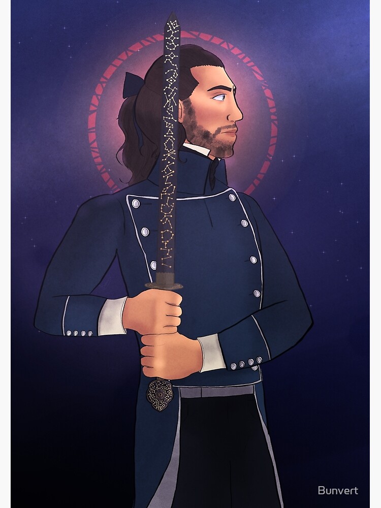 ""The Flame, The Sword" - Javert (Bradley Jaden) Artwork" Art Print for ...