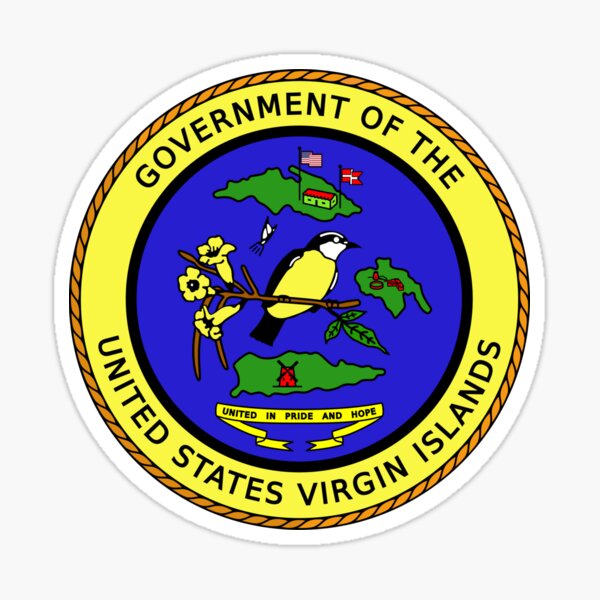 "United States Virgin Islands Seal" Sticker by mo91 | Redbubble