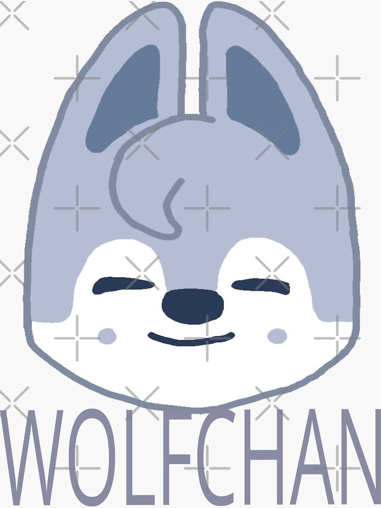 "Skzoo WolfChan " Sticker for Sale by Tinyheartist | Redbubble