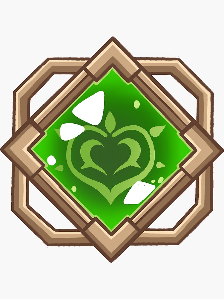 "Dendro Vision - Liyue" Sticker for Sale by galaxiiacharlie | Redbubble