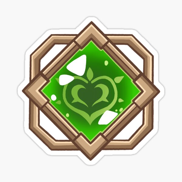 "Dendro Vision - Liyue" Sticker for Sale by galaxiiacharlie | Redbubble