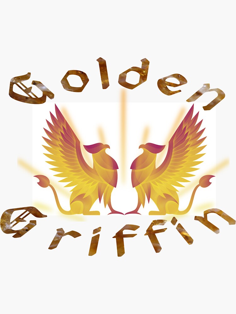 "Golden Griffin gold Limited Edition " Sticker by SpArtk | Redbubble