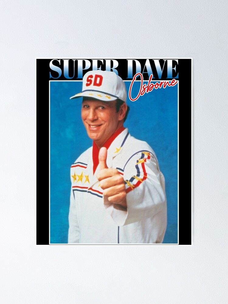 Póster «Más que un impresionante gráfico de Super Dave Osborne para fans» de Jamelolson | Redbubble
