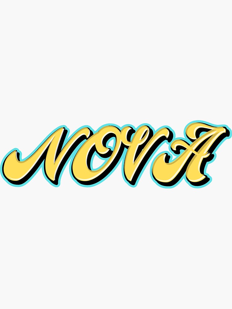 "nova" Sticker for Sale by bonanimshop | Redbubble