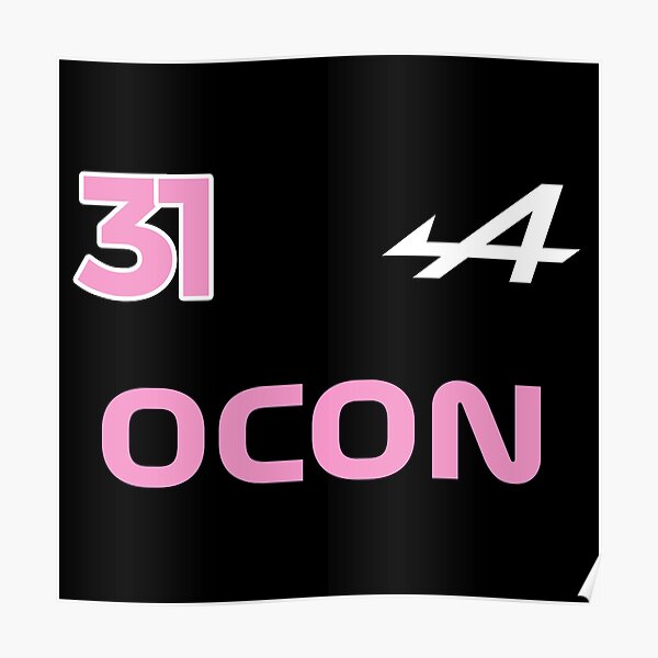 "Ocon 31 Alpine F1 2022" Poster by larsmeijer11 | Redbubble