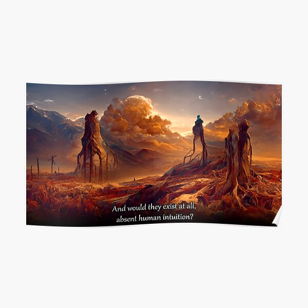 ""Godlike" (5/9) Poetry on an AI generated landscape painting" Poster ...