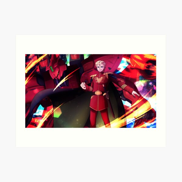 "Gundam Char's Counterattack Char Aznable" Art Print for Sale by ...