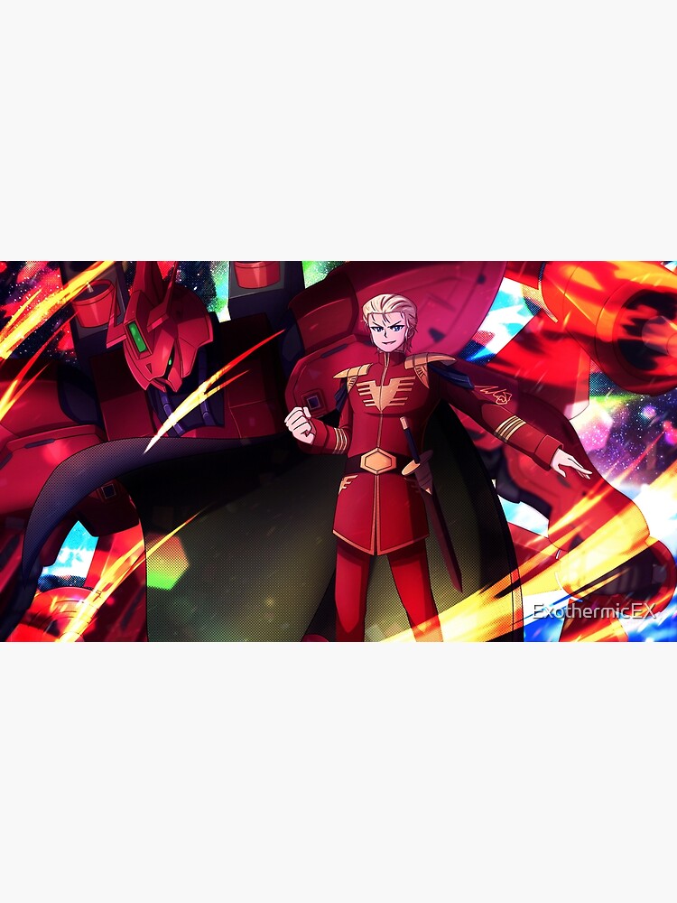 "Gundam Char's Counterattack Char Aznable" Art Print for Sale by ...