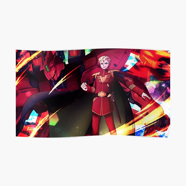 "Gundam Char's Counterattack Char Aznable" Poster by ExothermicEX ...