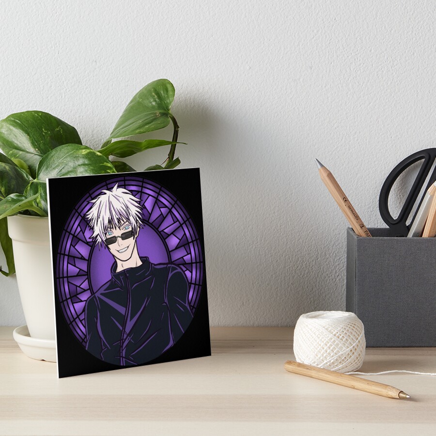 "Satoru Gojo from Jujutsu Kaisen Stained Glass Original Artwork" Art ...