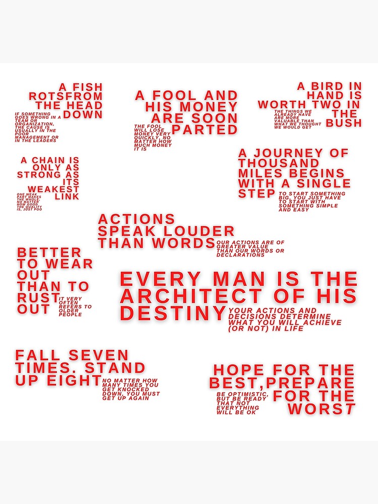 "stickers pack, idioms stickers, english idioms stickers, 10 idioms ...