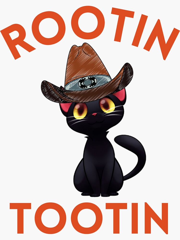 "Rootin Tootin Cowboy Cat" Sticker for Sale by farshad01 | Redbubble