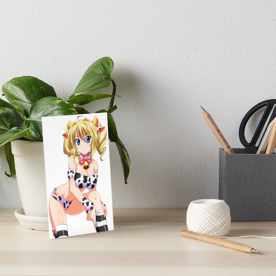 Sexy Cow Ravel Phenex Lewd Tits Thighs High School Dxd Hot Ecchi Hentai Girl Art Board Print