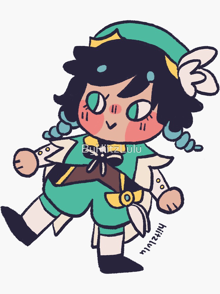 "Venti Video Game" Sticker by ByHiitzLulu | Redbubble