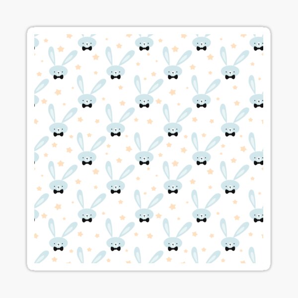 "blue bunny" Sticker by OtterFactory | Redbubble