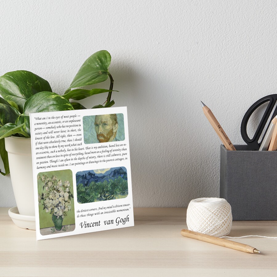 "van gogh paintings and letters" Art Board Print for Sale by ...