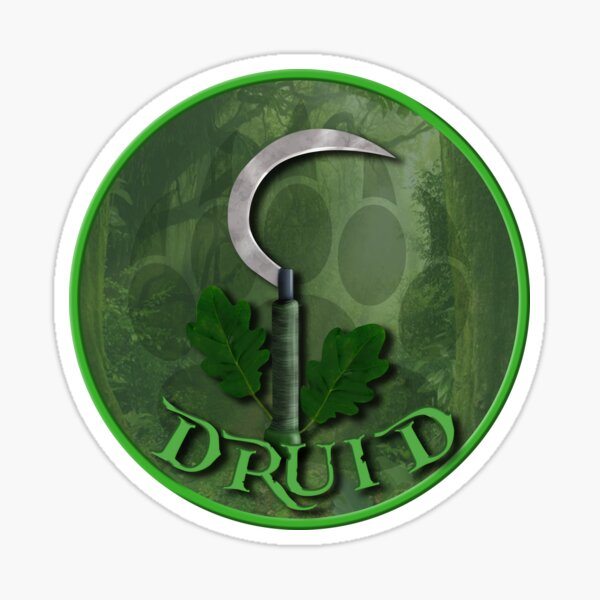 "DND Druid Class Symbol Dungeons and Dragons" Sticker by ATPCustom ...