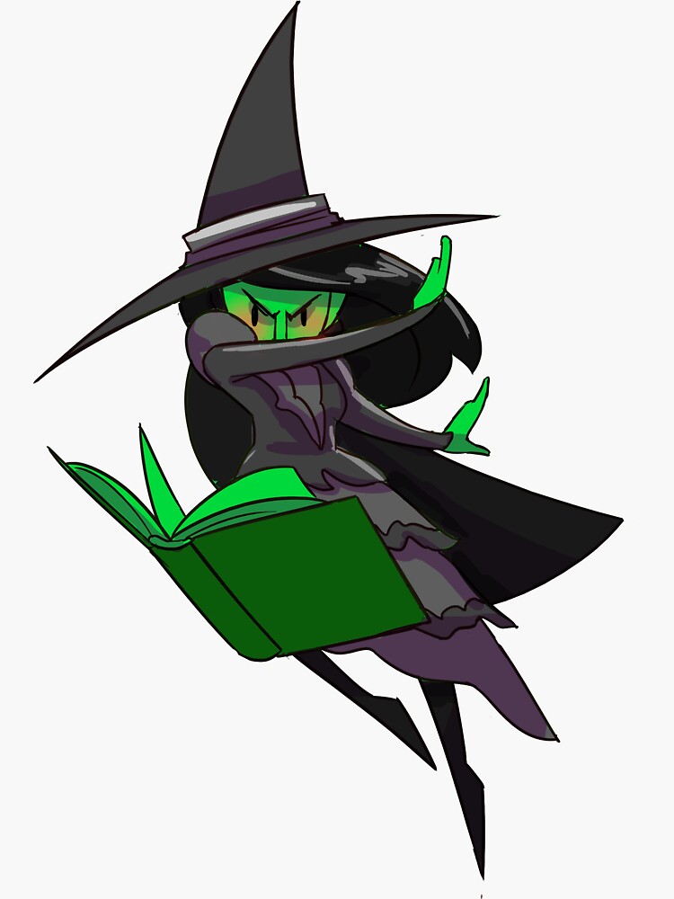 "Elphaba" Sticker by georgiacooked | Redbubble