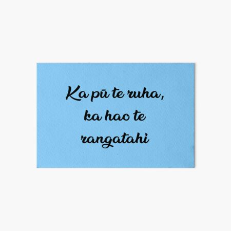 "Maori Whakataukī - Aoteroa - Maori Proverbs - Whitu" Art Board Print ...