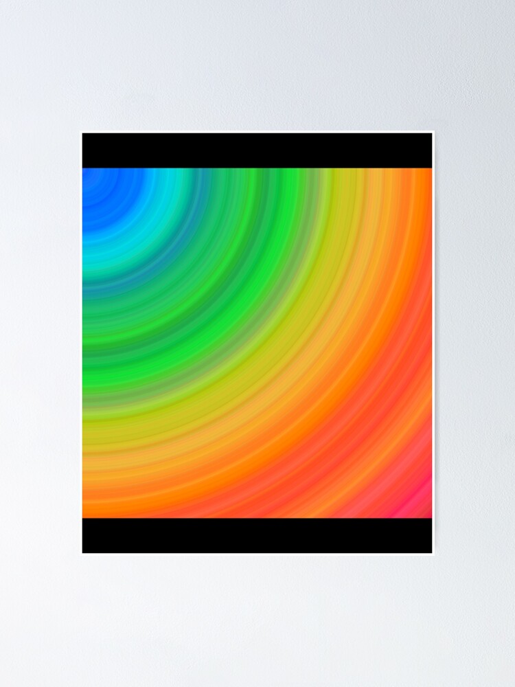 Póster «Color del arco iris Arco iris a rayas Color del arco iris» de ...