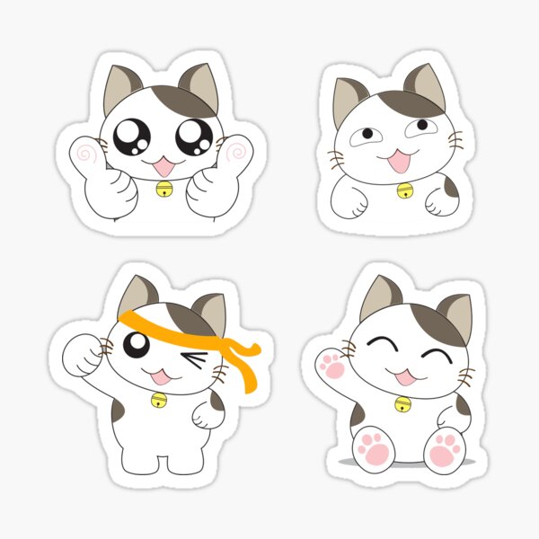 "Moody cats character" Sticker by GoldPetsDesigns | Redbubble