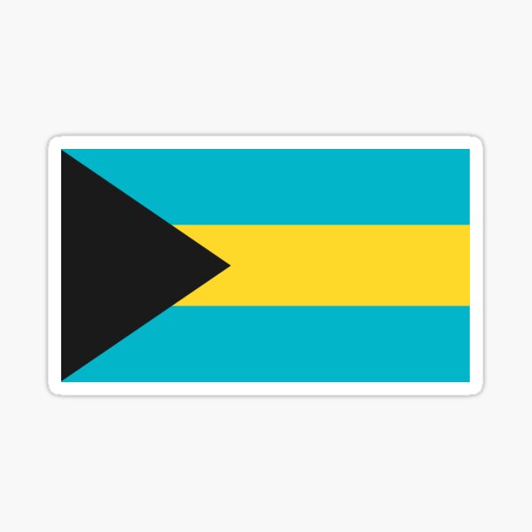 "Bahamas Flag" Sticker by HotHibiscus | Redbubble